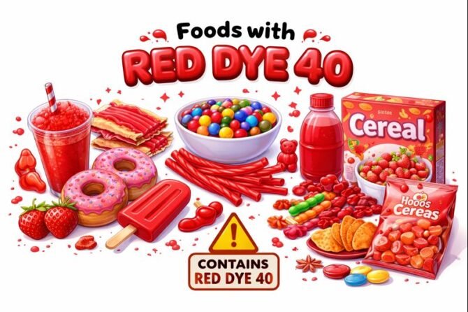 foods with red dye 40